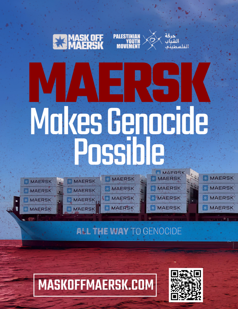 Mask Off Maersk: Arms Embargo Against Israel Now! | USCPR